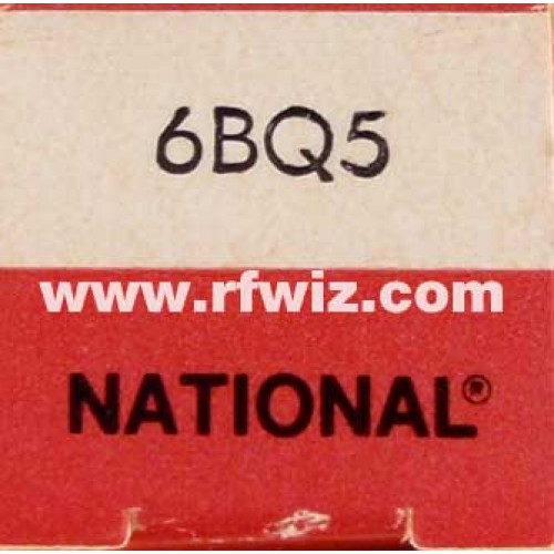 6BQ5/EL84 NATIONAL Power Pentode Vintage Miniature Vacuum Tube 9-Pin ...